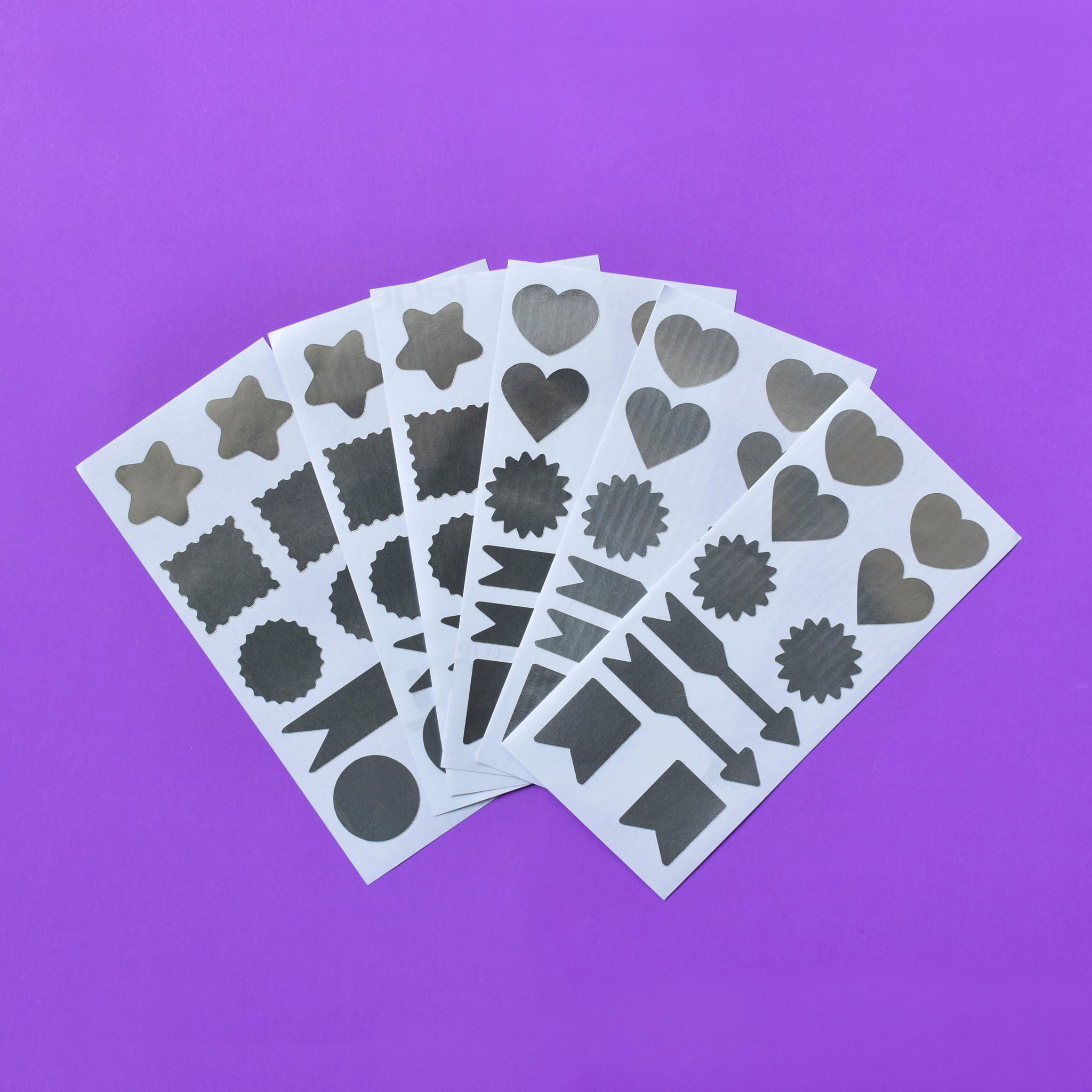 Stickers de Formas - Plateado – Lukumess